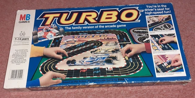 VINTAGE TURBO GAME, By MB Games, Sega, 1982, Boxed, Complete £14.75 ...