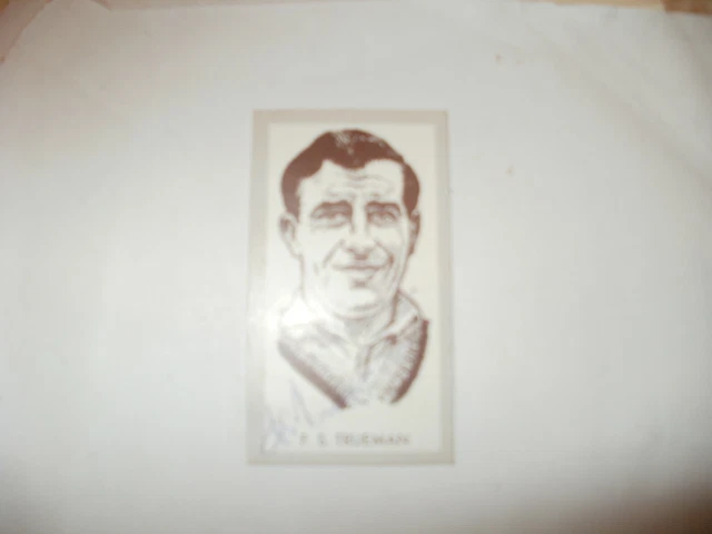 SIGNED 1950'S TEST CRICKETERS CRICKET CARD-FRED TRUEMAN-COUNTY PRINT ...