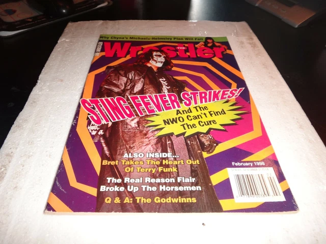 THE WRESTLER VICTORY sports magazine february 1998 chyna sting wwe wwf ...