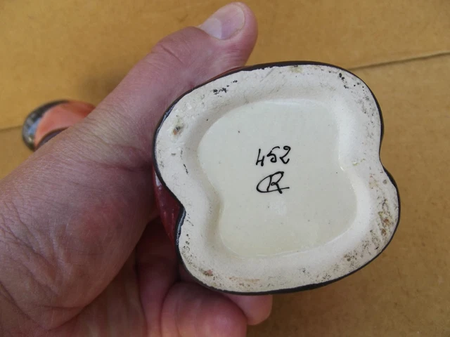 ANCIEN POT À moutarde forme de moine en faience Colas CR Clamecy signer ...