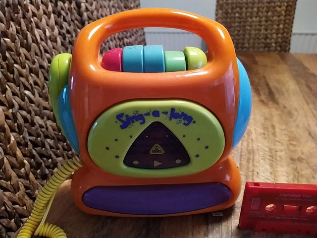 VINTAGE SING A Long Cassette Player With Microphone By Early Learning ...