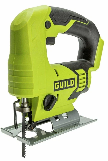 GUILD JIGSAW 18V Battery Cordless Jigsaw 2.0Ah Battery Charger Blade £ ...
