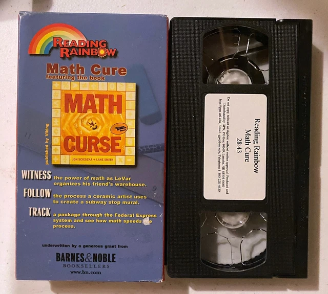 VHS: READING RAINBOW: Math Cure/Math Curse: Levar Burton $15.99 - PicClick