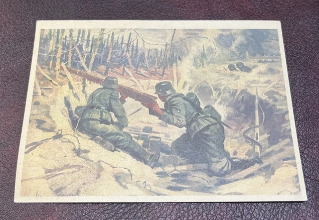 WWII WW2 GERMAN Germany Third Reich Elite Steel Helmet Soldier Postcard ...