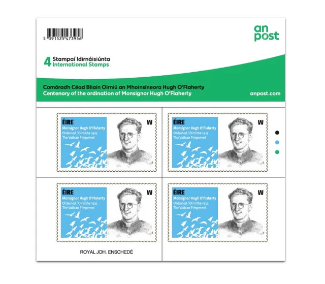2025 IRISH STAMP Sheet Of 4 W Rate International Monsignor Hugh O ...