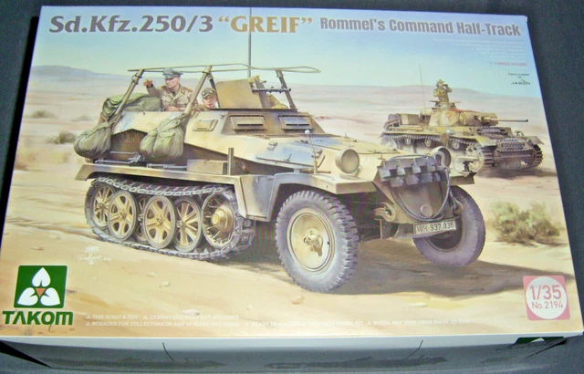 TAKOM 2194- Sd.Kfz.250/3 Greif Rommel's Command Half-Track-1/35 EUR 22 ...