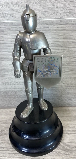 VINTAGE KNIGHT IN Armor Table Lighter Music Box thorens british zone ...