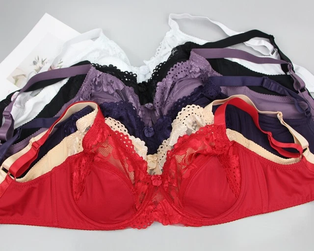 PLUS SIZE BRA Ladies Underwired Non Padded Soft Stretch Minimizer Bra ...
