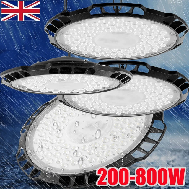 LED HIGH BAY Light 200W/300W/500W/800W Low Bay UFO Warehouse Industrial ...