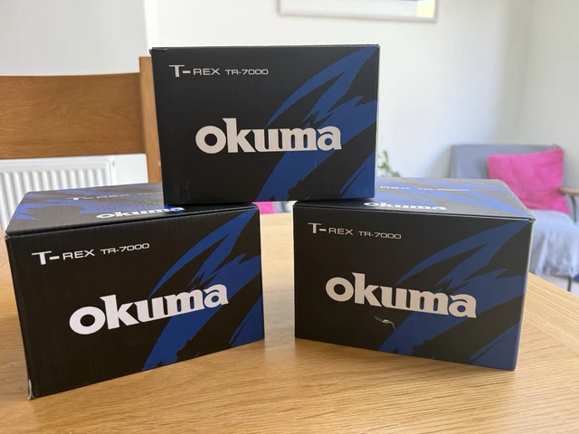 OKUMA T-REX 7000 TR-7000 Compact Big Pit Fishing Reel X3 BRAND NEW £208.72 - PicClick UK