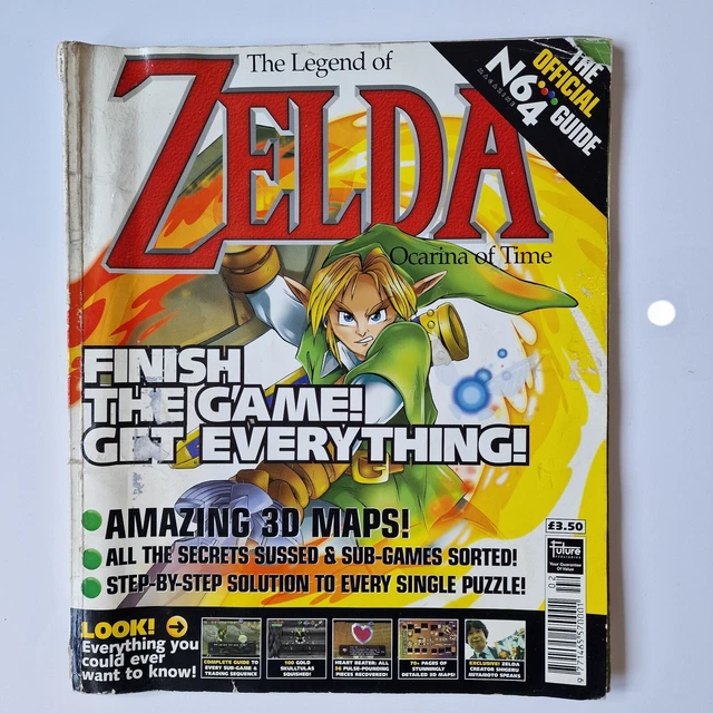 VINTAGE/RARE N64 LEGEND Of Zelda Ocarina Of Time Strategy Guide Book ...