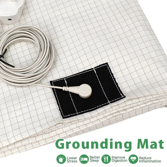 BED EARTHING SHEET Grounding Sheet Mat & Conductive Copper Cord +UK ...