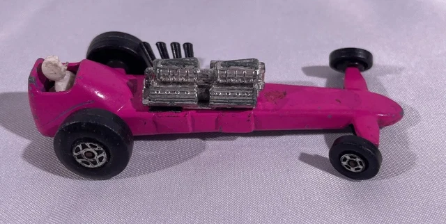 MATCHBOX SUPERFAST SLINGSHOT Dragster No 64 - 1971 Pink Modellauto ...