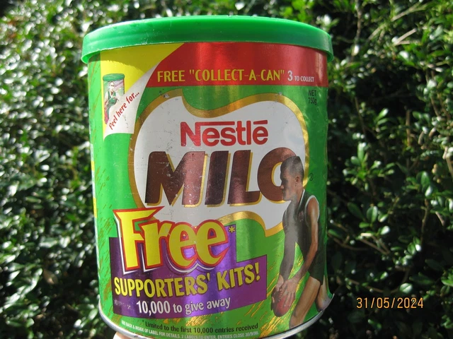 VINTAGE MILO TIN with PAPER LABEL Limited Edition Club 10 Superstars ...