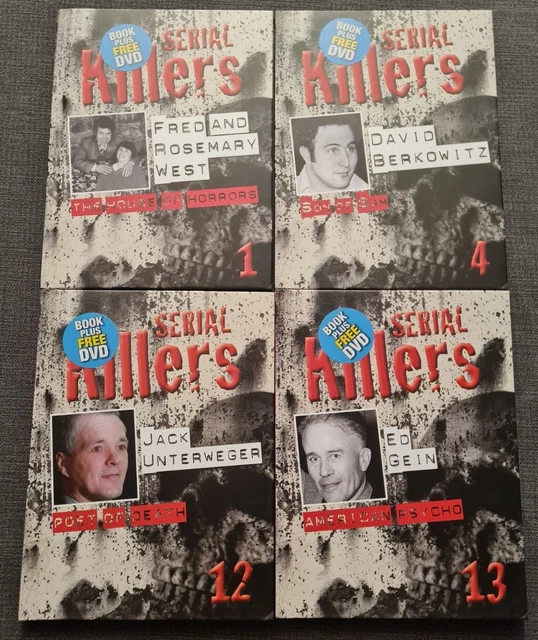 SERIAL KILLER COLLECTION Book And DVD Bundle X4 EUR 29,12 - PicClick IT