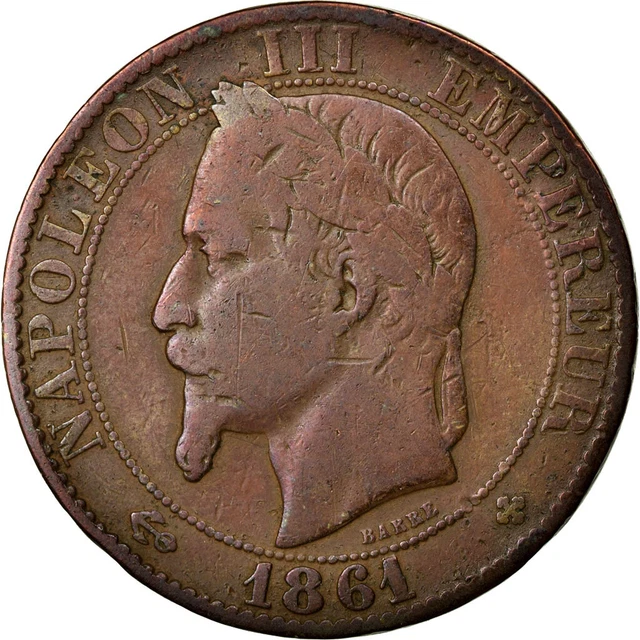 [#15678] MONETA, FRANCIA, Napoleon III, Napoléon III, 5 Centimes, 1861 ...