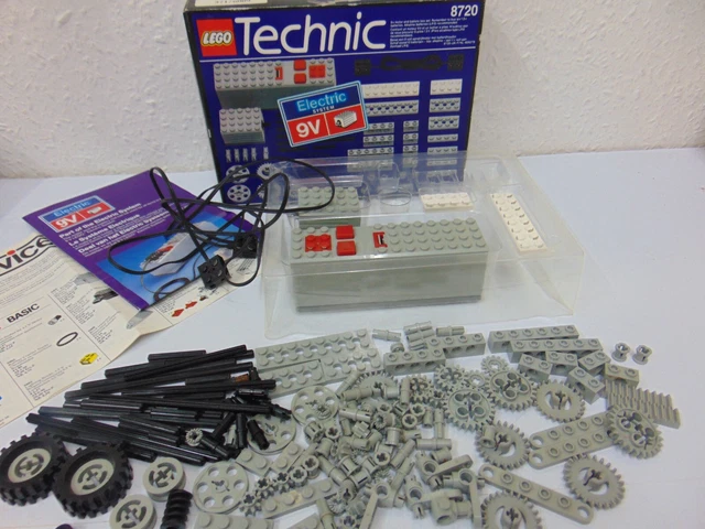 LEGO TECHNIC VINTAGE SET 8720 9v MOTOR SET BOXED AND COMPLETE £36.00 ...