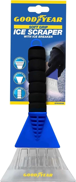 ICE SCRAPER-STRONG AND Ergonomic| Extra Wide Blade| Ice Breaker| Soft ...