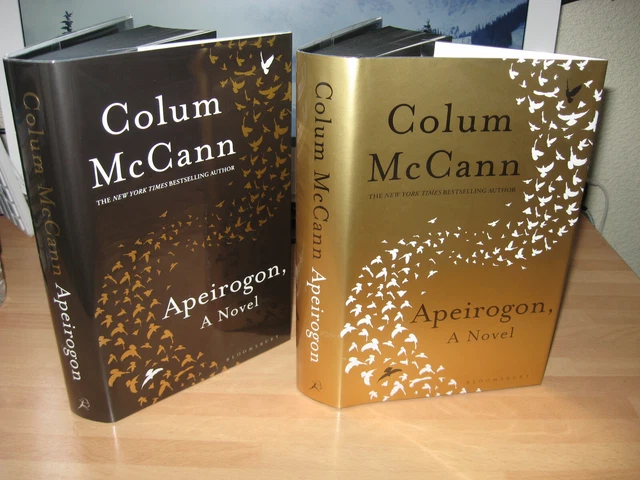 COLUM MCCANN APEIROGON Signed matching Numbered 1st Booker Prize black ...