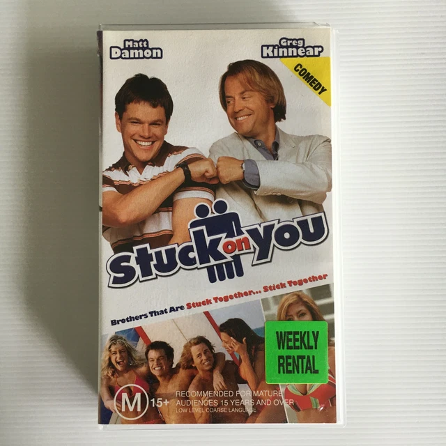 STUCK ON YOU. PAL VHS Video Tape Matt Damon Greg Kinnear Eva Mendes Ex Rental $19.95 - PicClick AU