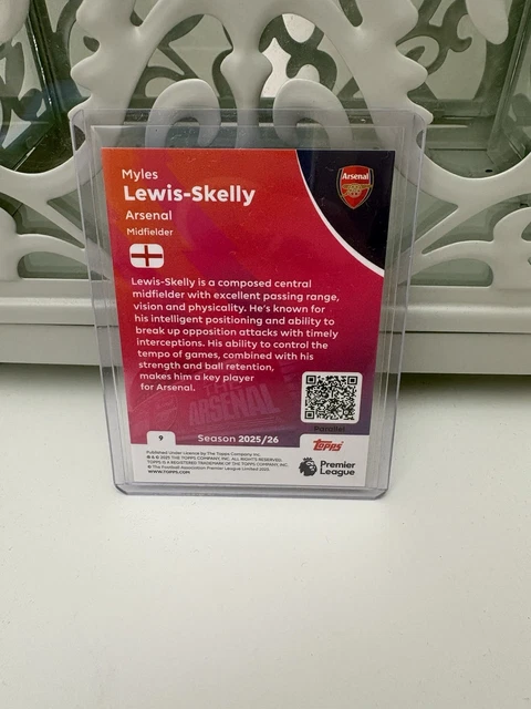 MYLES LEWIS-SKELLY BLACK Mini Diamond #09/10 Topps 2026 - Arsenal £26. ...