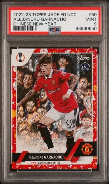 PSA 9 ALEJANDRO Garnacho /150 Rookie Colour Match Manchester United ...