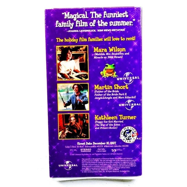 A SIMPLE WISH VHS Rare Promo Screener Martin Short Mara Wilson Factory ...