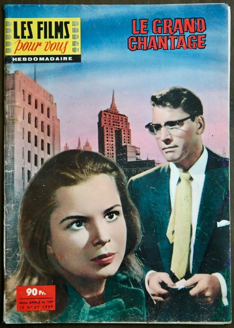 LE GRAND CHANTAGE Tony Curtis Les Films Pour Vous N°139 Burt Lancaster ...
