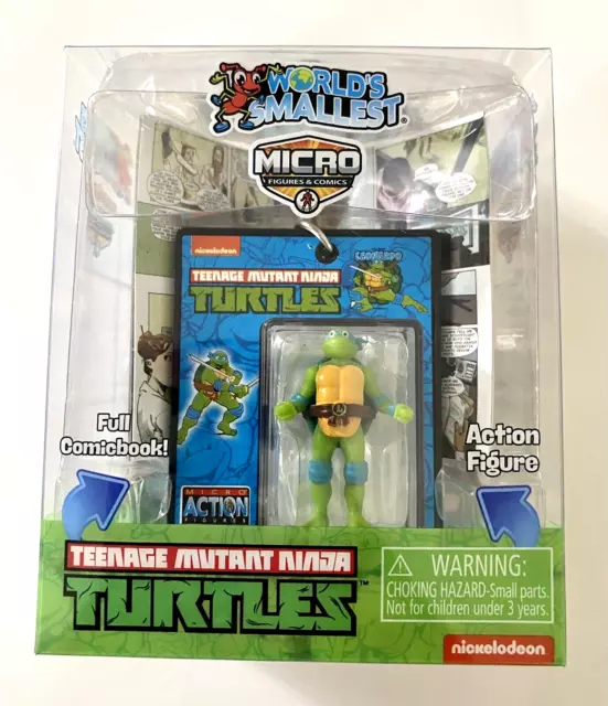 TMNT WORLDS SMALLEST Micro Figures & Comics Leonardo 2022 Super Impulse $10.00 - PicClick CA
