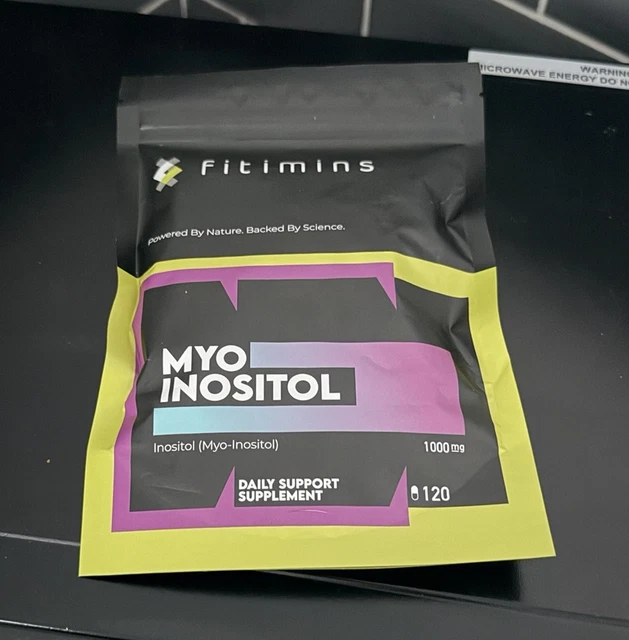 FITIMINS MYO-INOSITOL 1000MG Daily Support Vegetable Capsules 120 Count ...