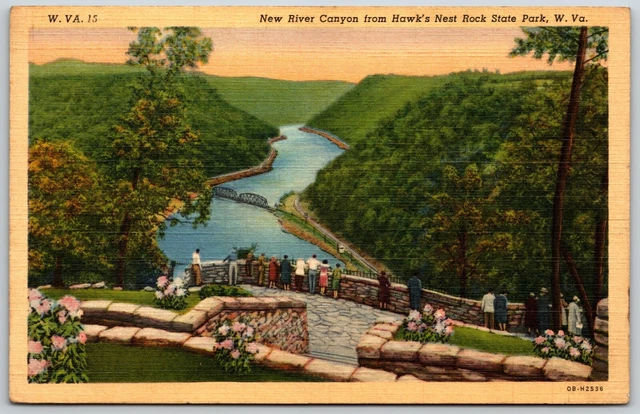 NEW RIVER CANYON from Hawk's Nest Rock State Park, West Virginia ...