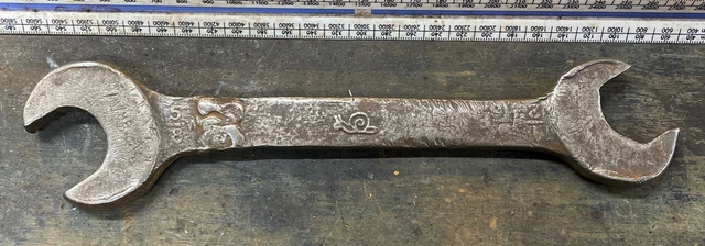 VINTAGE WHITWORTH OPEN Ended Spanner By Snail Brand 1/2 W X 5/8 W ...