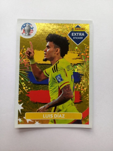 PANINI COPA AMERICA USA 2024 Extra Sticker Gold - Luis Díaz - Selten ...