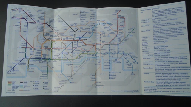 LONDON UNDERGROUND TUBE Map NOT as Ordnance Survey Epping, Arsenal ...