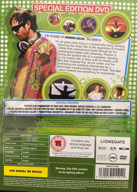 IT'S ALL GONE Pete Tong region 2 UK release DVD (2004 comedy movie) £8. ...