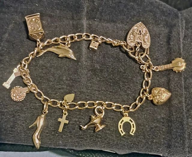 NICE 9CT SOLID Gold Bracelet 9ct Yellow £681.20 - PicClick UK