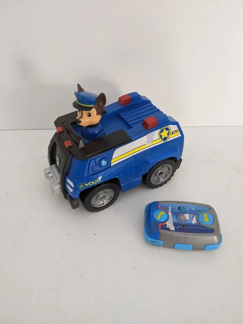 PAW PATROL CHASE Remote Control Police Cruiser with 2-Way Steering Car ...