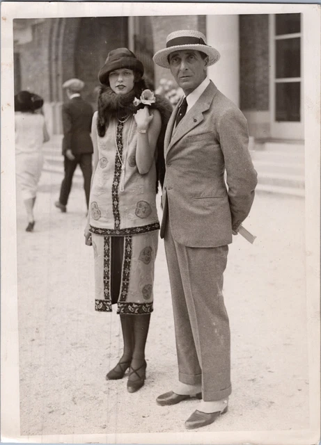 FRANCE, PARIS, PORTRAIT d'Henri Letellier et son épouse, Vintage print ...