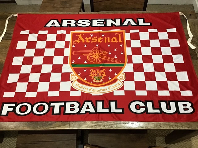 ARSENAL FC OFFICAL ORIGINAL RETRO BANNER FLAG 90’s ORIGINAL CLUB BADGE ...