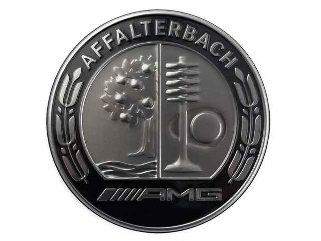ORIGINAL MERCEDES-BENZ AMG Emblem Affalterbach Edition chrome black SUV ...