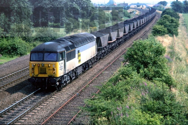35MM SLIDE BR British Rail Diesel Loco Class 56 56084 Melton Ross 1994 ...