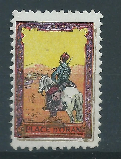 FRANCE PLACE d'ORAN Algérie Vignette DELANDRE poster stamp wwi ww1 ...