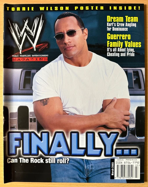 WWE MAGAZINE MARCH 2003 | The Rock | Paul Heyman | Torrie Wilson Poster ...
