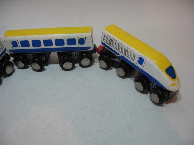 INTERCITY EXPRESS EUROSTAR BULLET TRAIN Wooden Train Track ( Fits Brio ...
