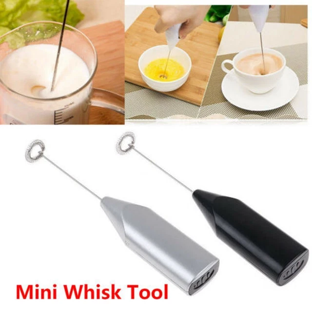 STAINLESS STEEL COFFEE Stirrer Cake Blender Egg Beater Electric Milk ...