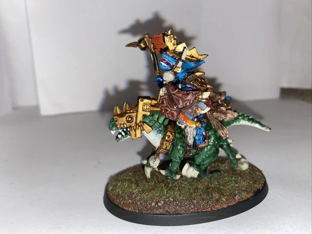 GW WARHAMMER LIZARDMEN/SERAPHON Scar-veteran On Cold One Painted £22.00 ...