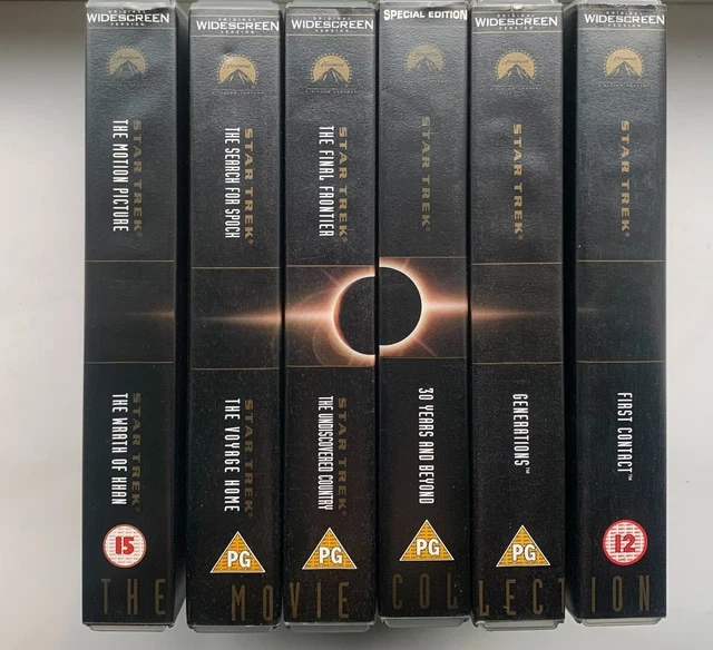STAR TREK THE Movie Collection Box-Set {1997, Vhs/Pal} Contains Movies ...