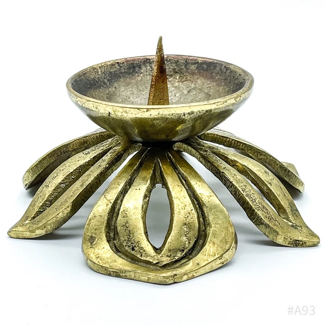 VINTAGE GALLO MESSING Kerzenhalter Kerzenständer mit Dorn aus Messing - 10x4cm EUR 75,00 ...