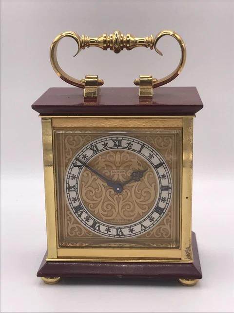 RARE VINTAGE LUXOR Mappin & Webb Ltd Carriage Alarm Clock Collectible £ ...