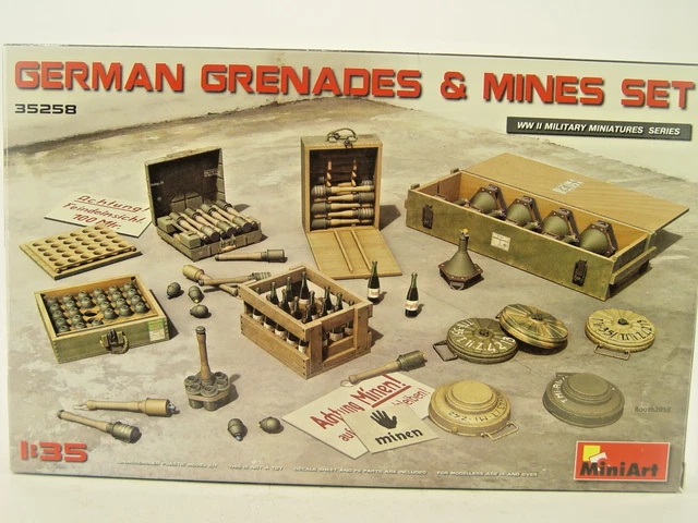DEUTSCHE GRANATEN u. Minen - Miniart Bausatz 1:35 - 35258 #E EUR 14,80 ...